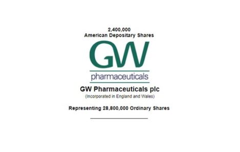 GW Pharma Closes $317.4 Million Equity Offering – New Cannabis Ventures