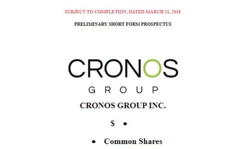 Canadian Cannabis Producer Cronos Group to Raise C$100 Million – New ...